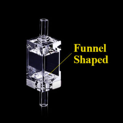QF83, 10mm, 1.5ml, Quartz Flow Through Cell, for Fluorometers, 4 ...